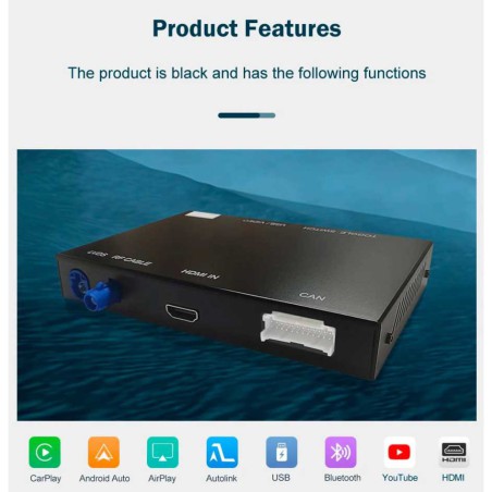 Lexus Decoder Carplay Android Auto Wireless Multimedia Interface 10"