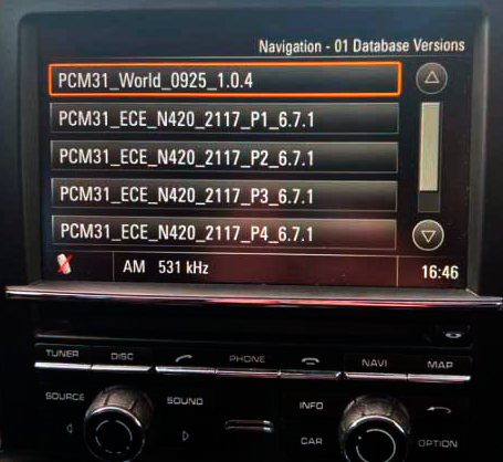 PORSCHE PCM 3.1 Software update. 4.76 -3.43 - 2.47. Update USB